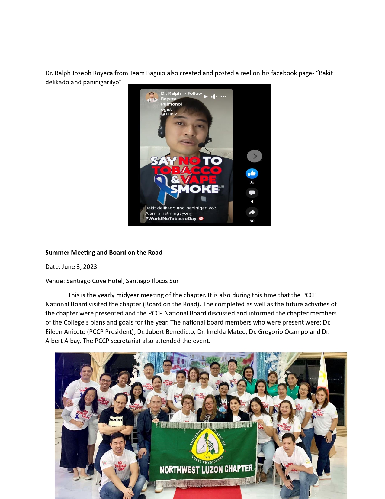 NorthWest Luzon Chapter